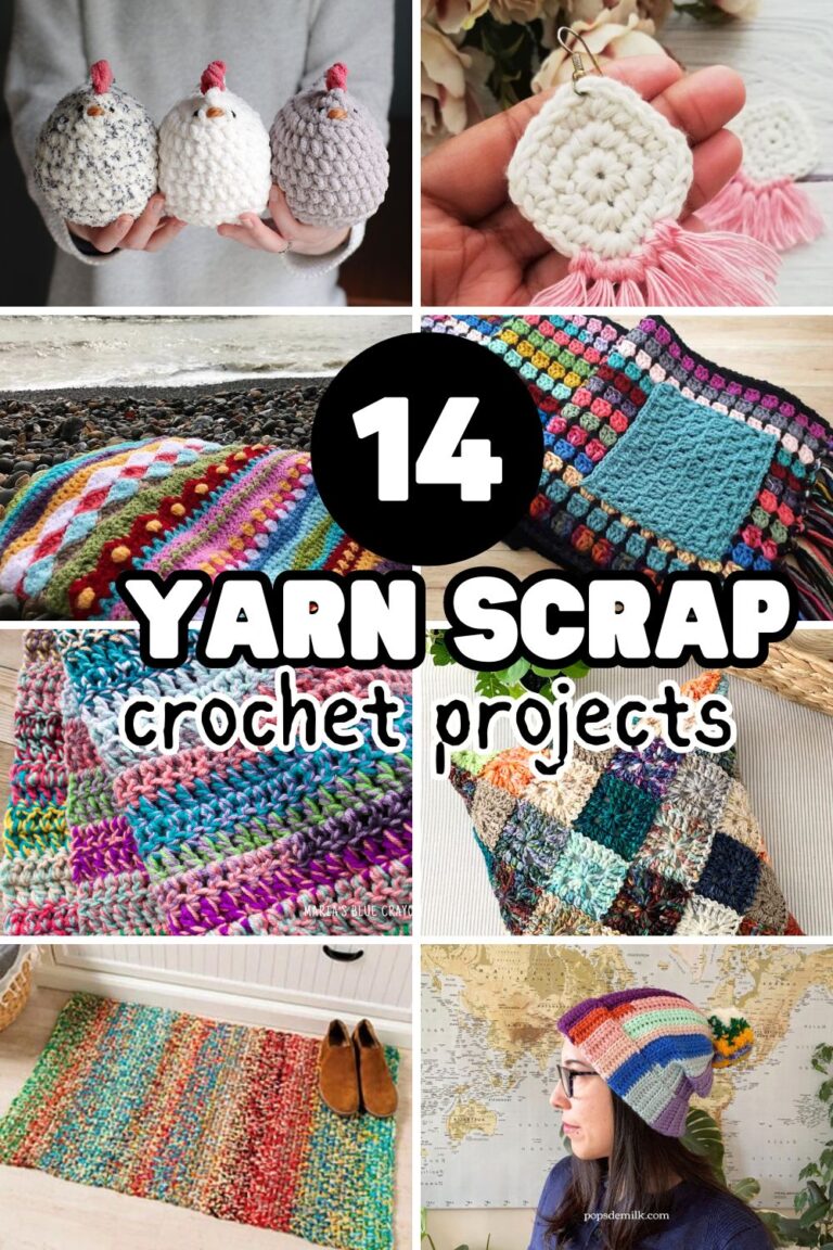14 (mostly) FREE SCRAP YARN Crochet Projects - Elise Rose Crochet