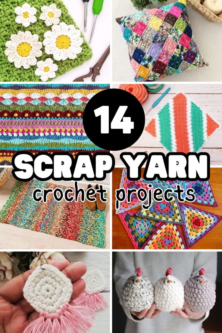 14 (mostly) FREE SCRAP YARN Crochet Projects - Elise Rose Crochet