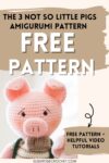 The Three NOT So Little Pigs Amigurumi Pattern | FREE Crochet Pattern ...