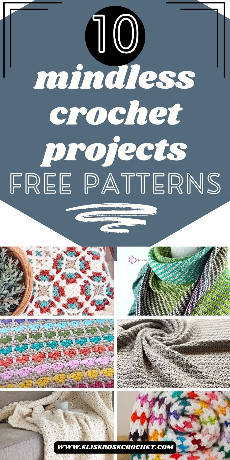 10 [MORE] MINDLESS CROCHET Projects When Your BRAIN Needs a BREAK ...
